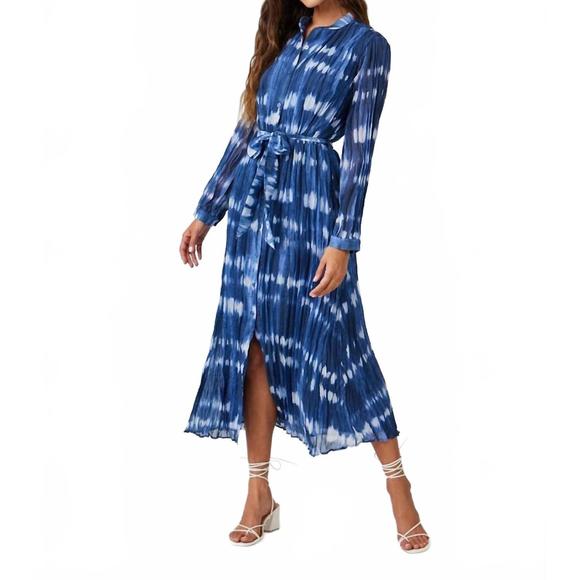 Bella Dahl | Dresses | New Bella Dahl Long Sleeve Pleated Maxi Dress In ...